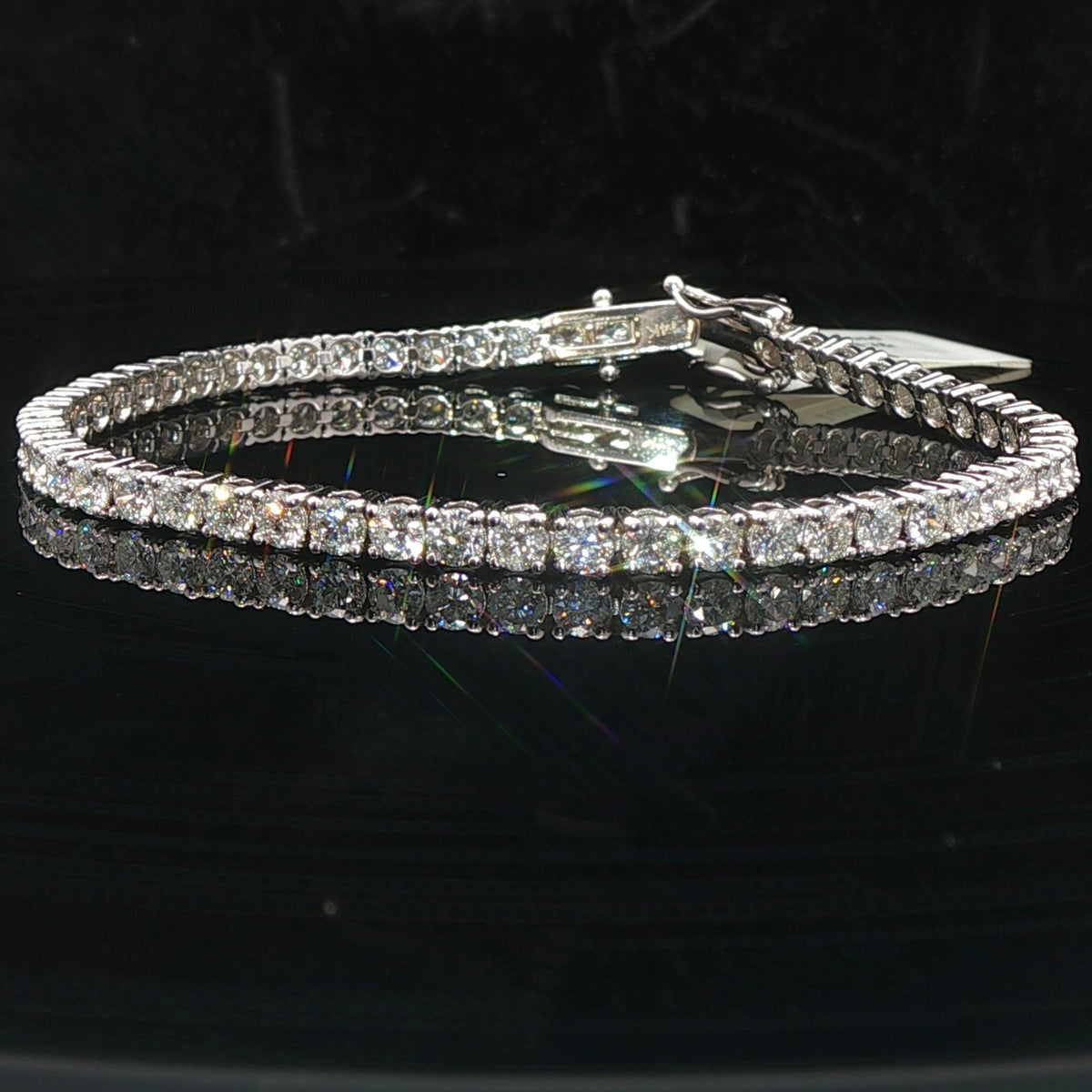 Brand New 6cttw Natural Diamond Tennis Bracelet in 14k White Gold ...